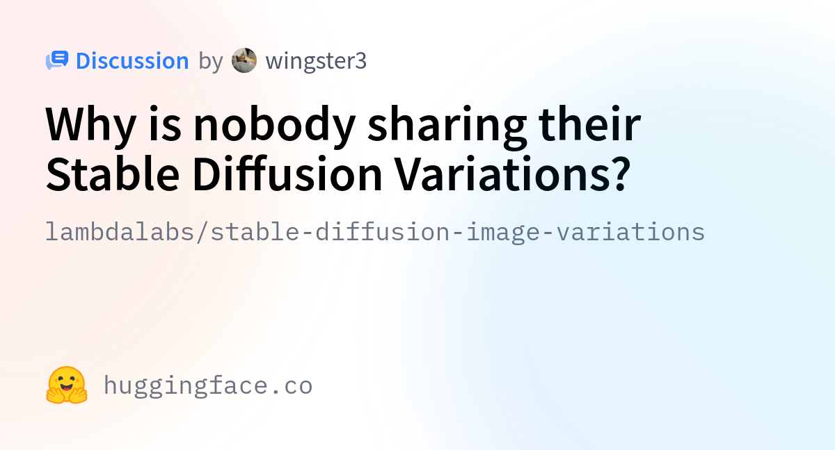 lambdalabs/stable-diffusion-image-variations · Why is nobody sharing ... lambdalabs/stable-diffusion-image-variations · Why is nobody sharing ...