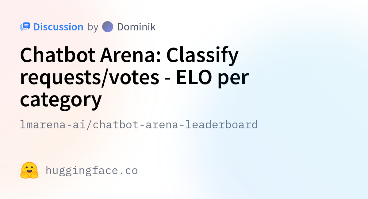 lmsys/chatbot-arena-leaderboard · Chatbot Arena: Classify requests ... lmsys/chatbot-arena-leaderboard · Chatbot Arena: Classify requests ...