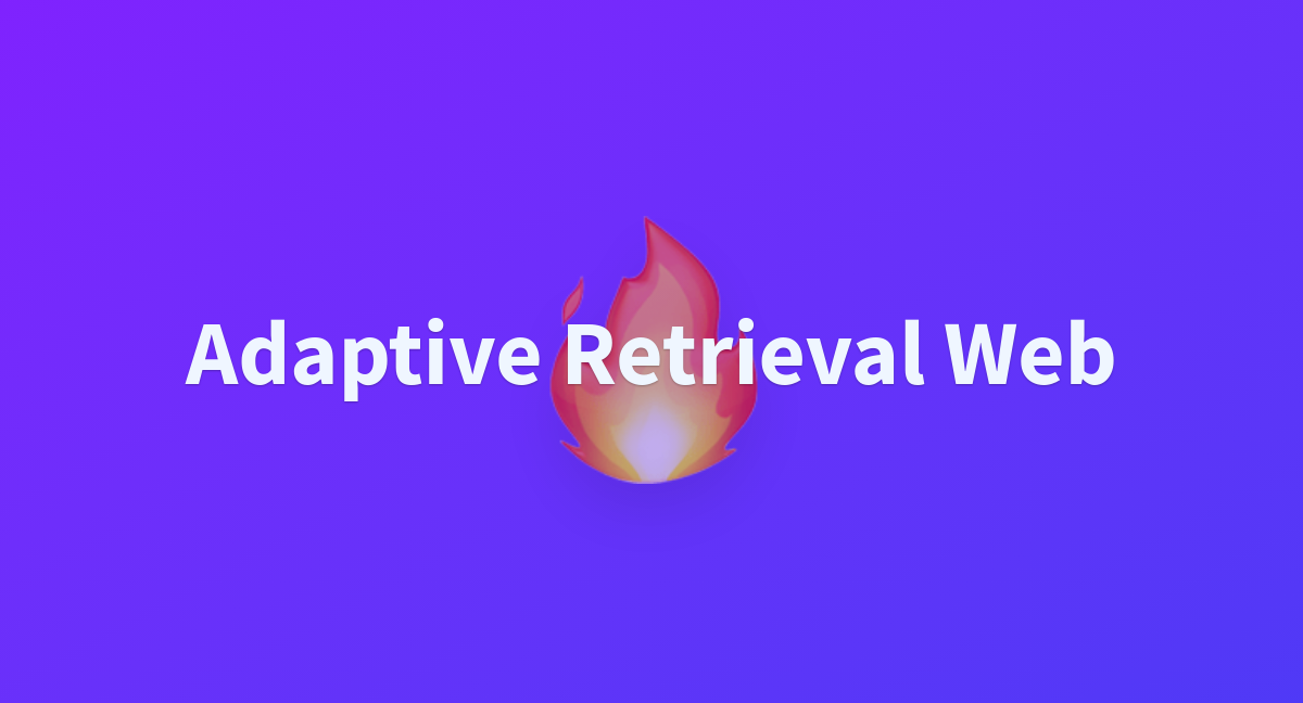 marlonbarrios/adaptive-retrieval-web at main marlonbarrios/adaptive-retrieval-web at main