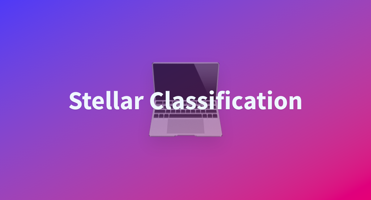 Stellar Classification A Hugging Face Space By Mohd Saifuddin