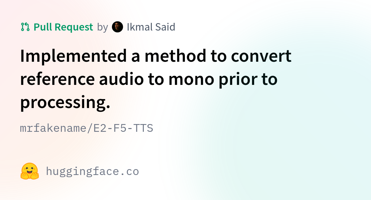 mrfakename/E2-F5-TTS · Implemented a method to convert reference audio ... mrfakename/E2-F5-TTS · Implemented a method to convert reference audio ...