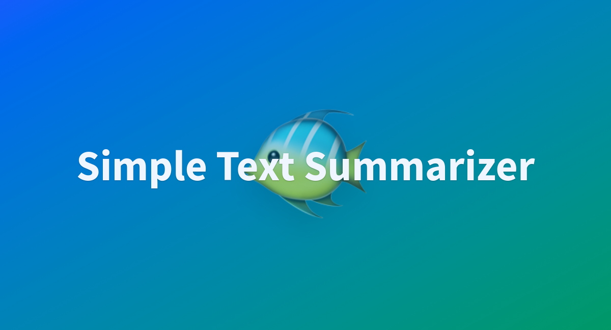 App Py · Naufalso Simple Text Summarizer At Main