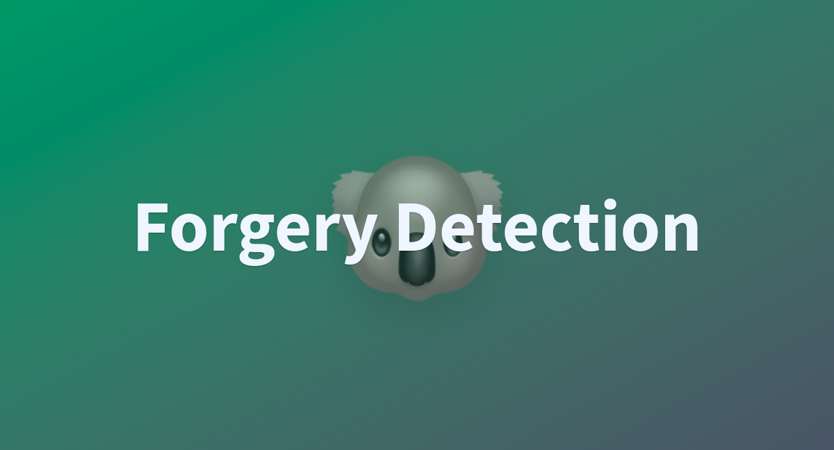 Nayanukande Forgery Detection At Main