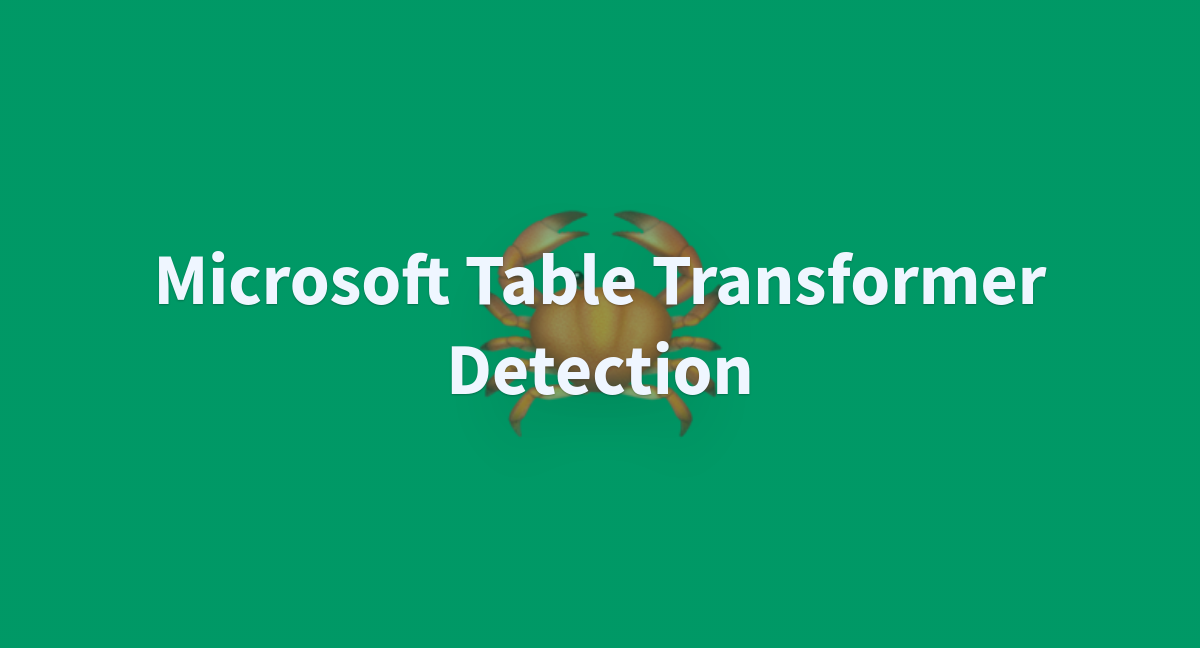 Microsoft Table Transformer Detection A Hugging Face Space By Nichotined