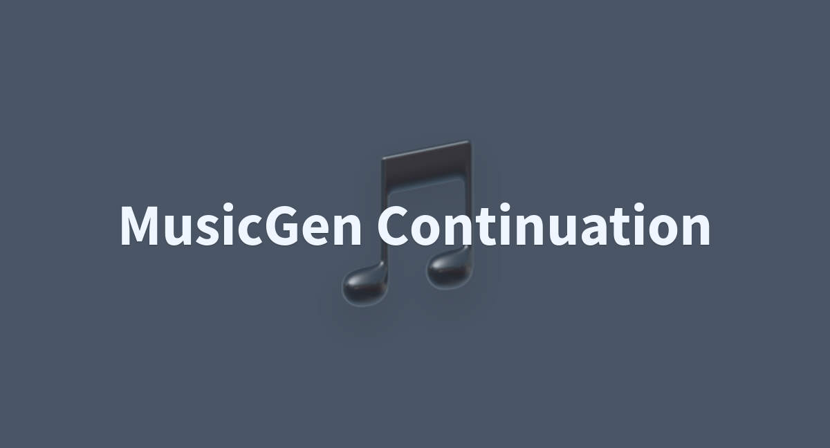 MusicGen Continuation - a Hugging Face Space by radames MusicGen Continuation - a Hugging Face Space by radames