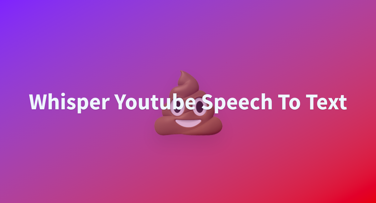 Whisper Youtube Speech To Text - a Hugging Face Space by rafiuddin Whisper Youtube Speech To Text - a Hugging Face Space by rafiuddin