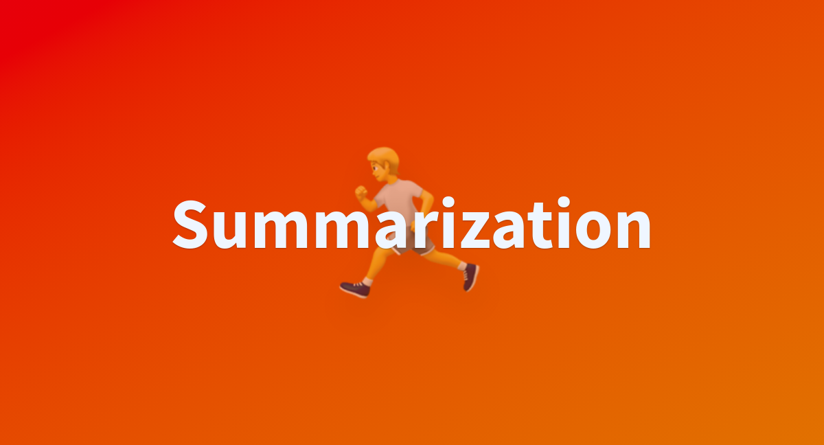 Summarization - a Hugging Face Space by rucarpe Summarization - a Hugging Face Space by rucarpe