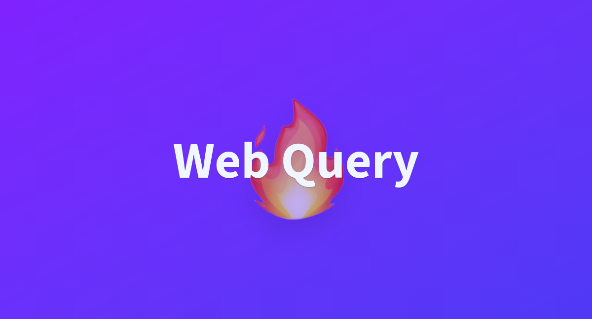 Web Query - a Hugging Face Space by sarthakrw Web Query - a Hugging Face Space by sarthakrw