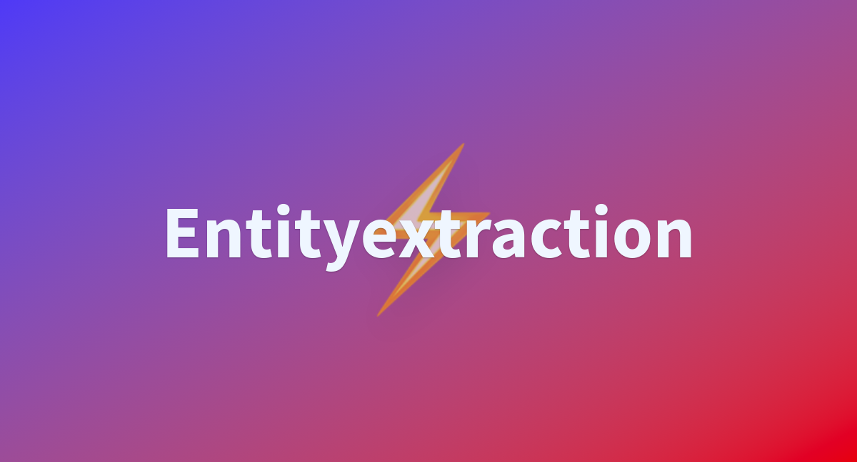 Sethiussentityextraction At Main