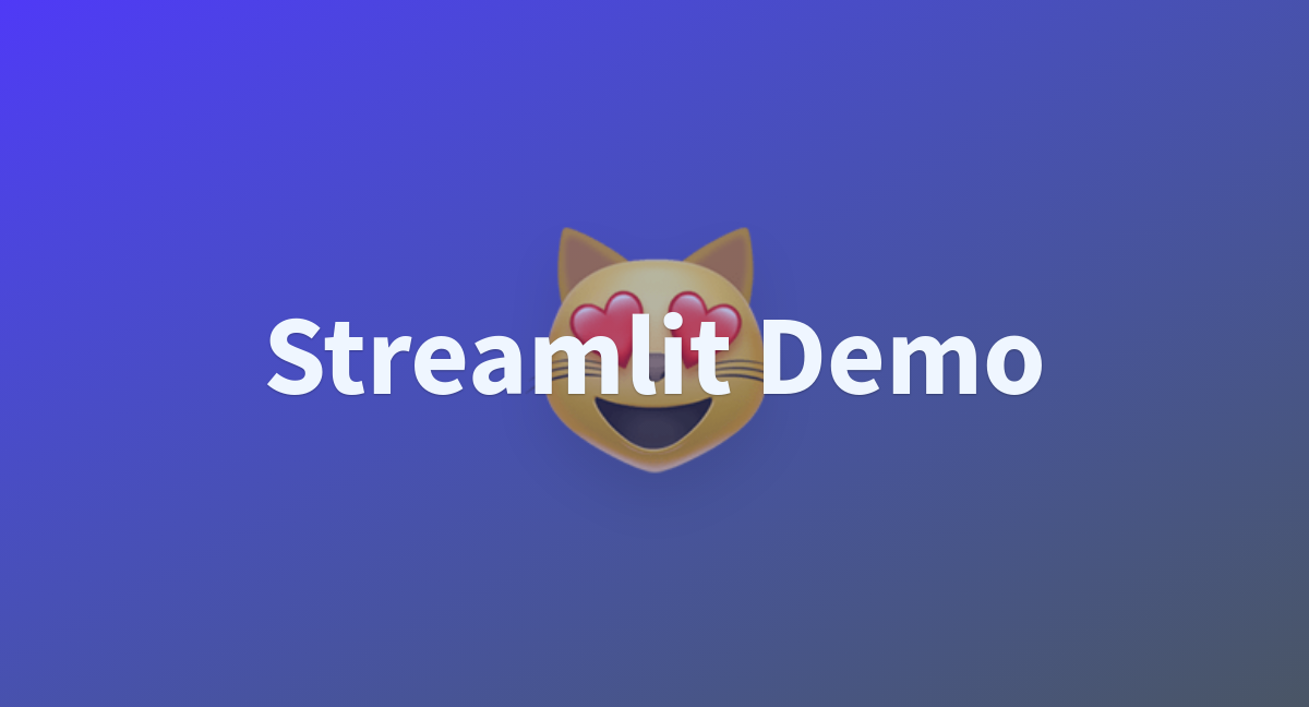 Streamlit Demo - a Hugging Face Space by sgrable Streamlit Demo - a Hugging Face Space by sgrable