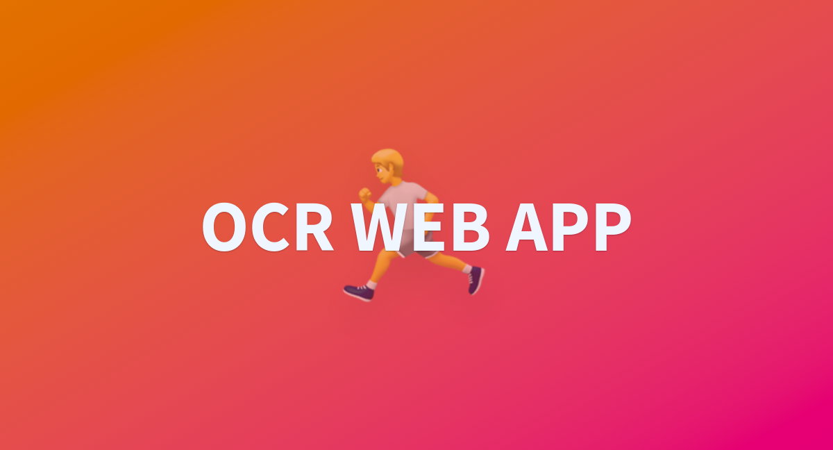 Ocr Web App A Hugging Face Space By Siktamondal