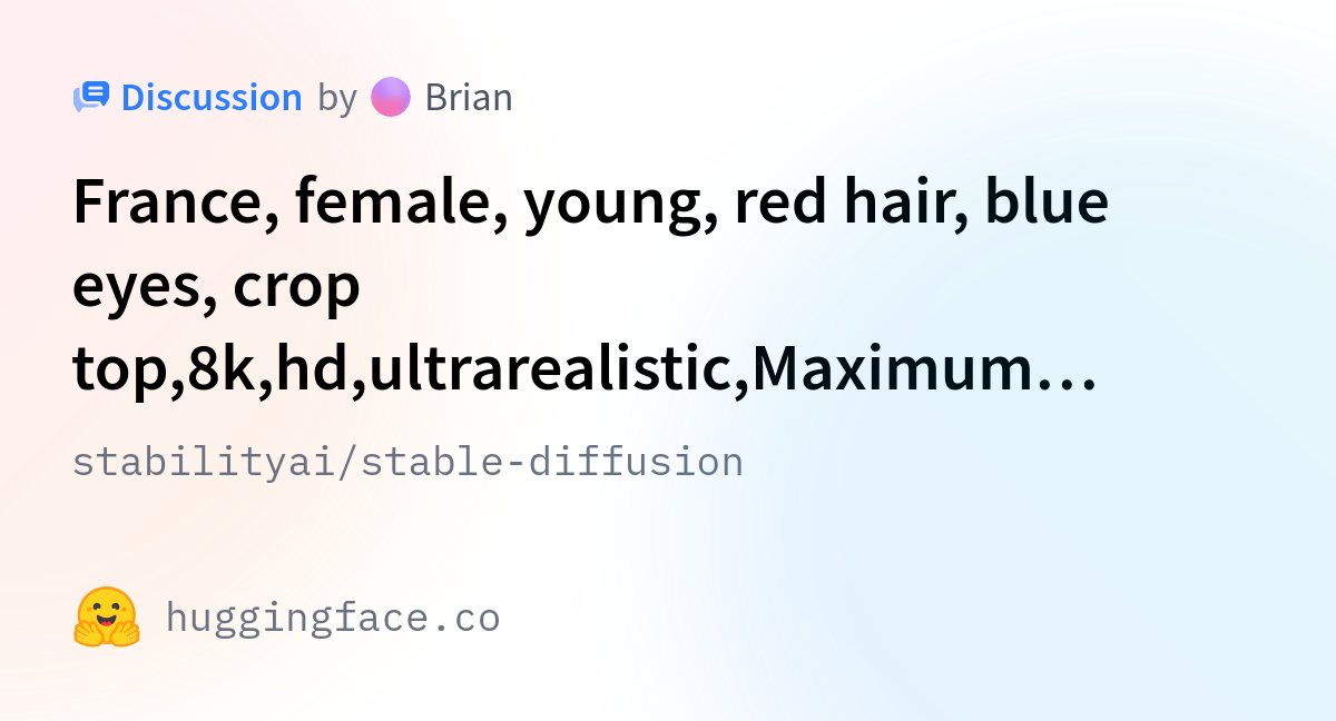 stabilityai/stable-diffusion · France, female, young, red hair, blue ... stabilityai/stable-diffusion · France, female, young, red hair, blue ...