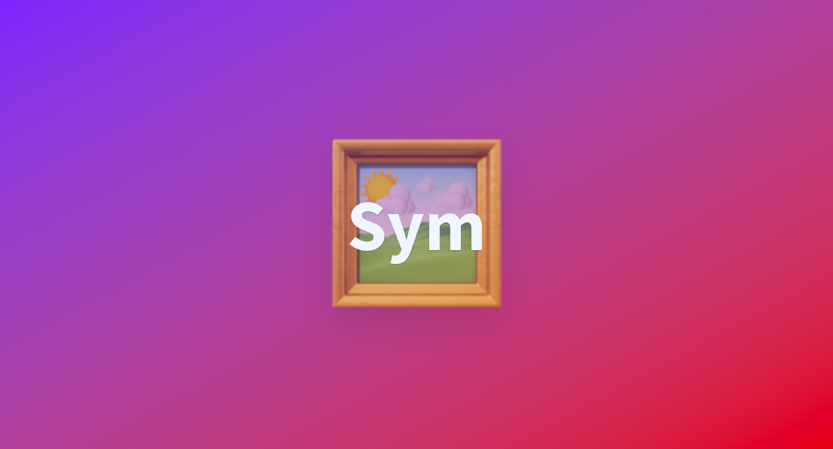 Sym - a Hugging Face Space by symlink Sym - a Hugging Face Space by symlink
