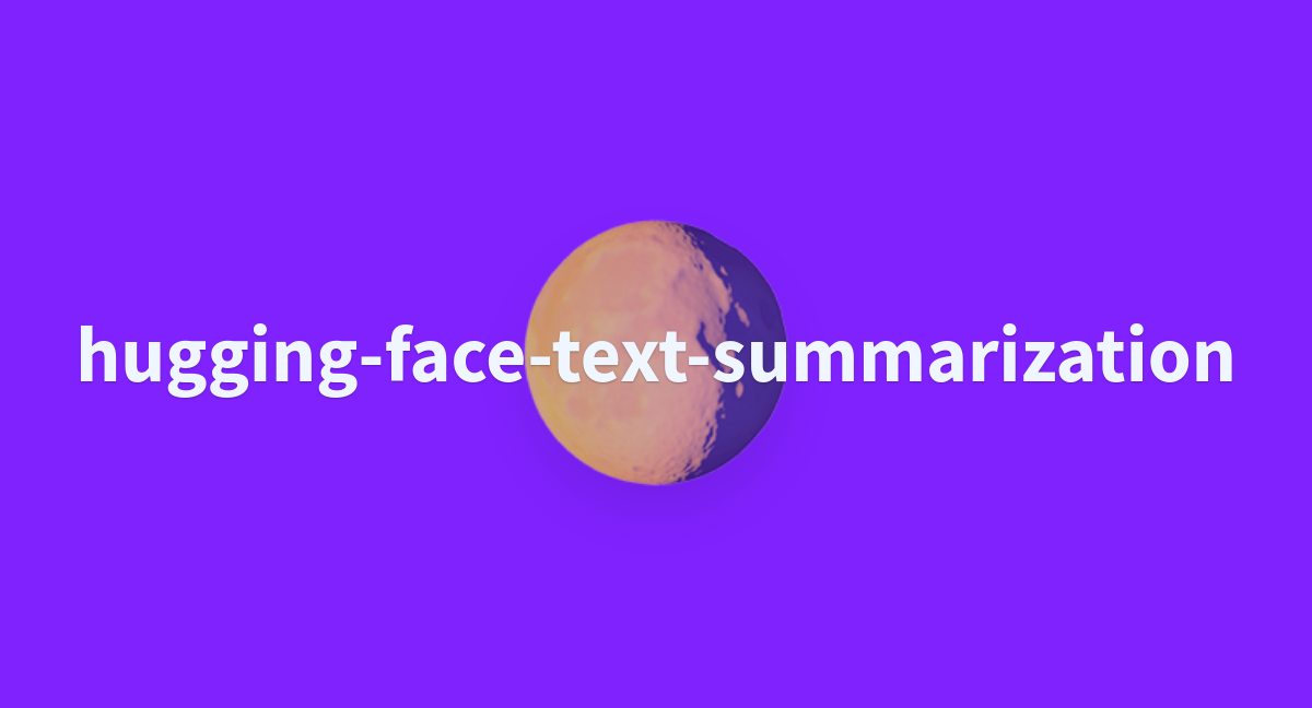 hugging-face-text-summarization - a Hugging Face Space by vincentlo hugging-face-text-summarization - a Hugging Face Space by vincentlo