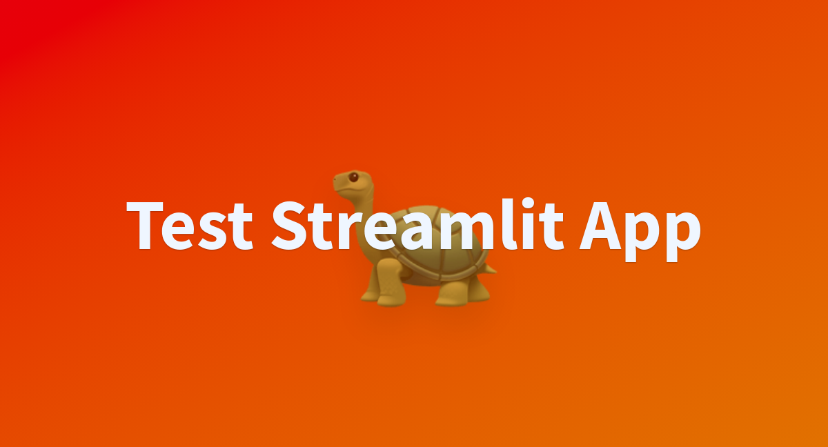 Test Streamlit App - a Hugging Face Space by whitphx Test Streamlit App - a Hugging Face Space by whitphx