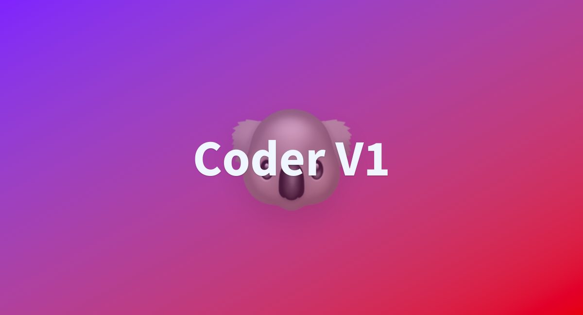 Coder V1 A Hugging Face Space By Whyumesh